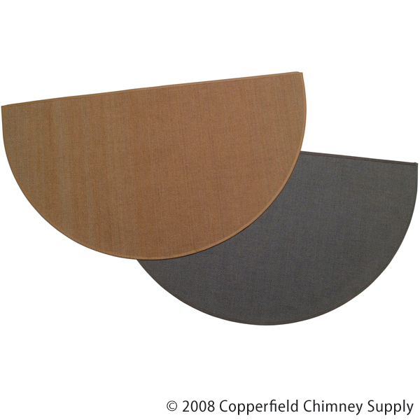 Large Hearth Rug | Half Round Fireplace Rug (72" x 36")